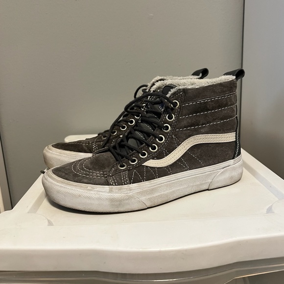 Vans | Shoes | Van High Tops With Lined With Faux Fur | Poshmark